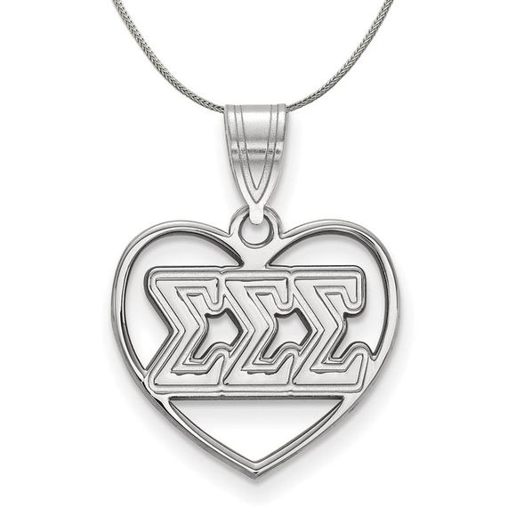 Black Bow Jewelry Co. | Jewelry | Sterling Silver Sigma Sigma Sigma ...